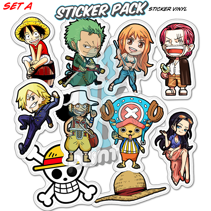 Jual Sticker Pack Anime ONE PIECE | Vinyl & Hologram | Shopee Indonesia