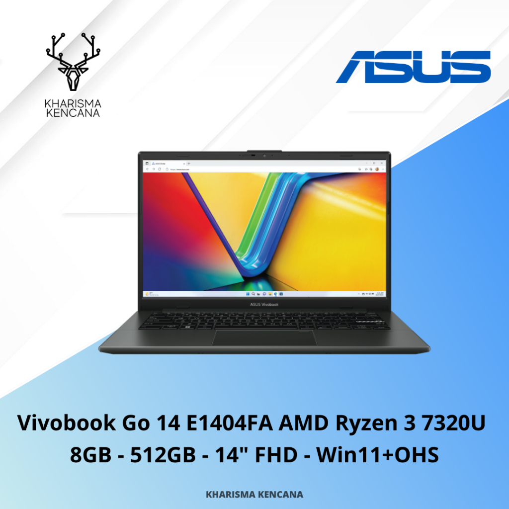Jual Vivobook Go 14 E1404FA-FHD351 AMD Ryzen 3-7320U/8GB/512GB/256GB/14 ...