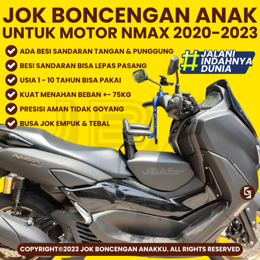 Jual Jok Motor Anak Boncengan Depan Yamaha Nmax New 2020 Sampai 2024 ...