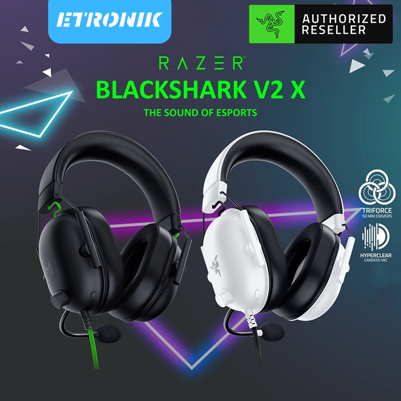 Jual ETRONIK Razer BlackShark V2 X Gaming Headset dengan Mikrofon ...