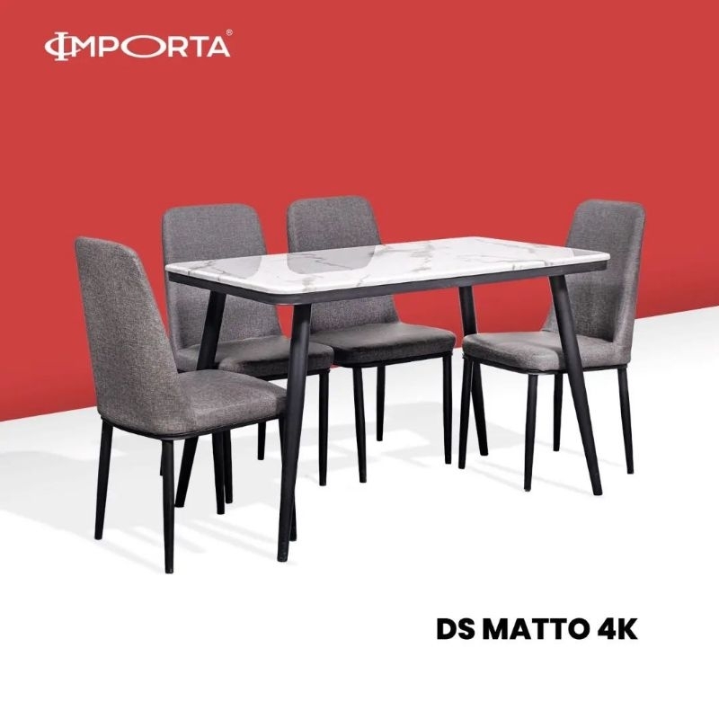Jual Importa Meja Makan 4K Marmer Minimalis Meja Keluarga (Palembang ...