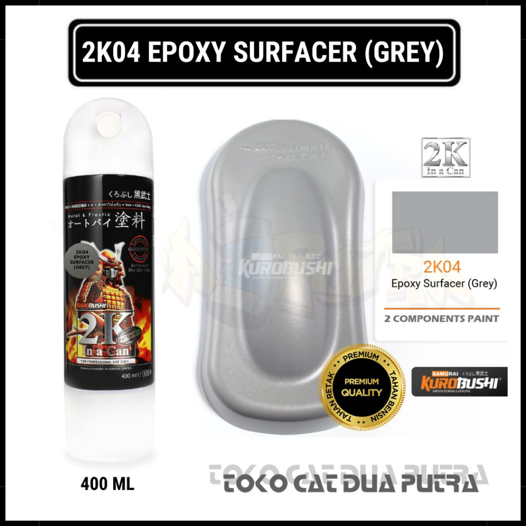 Jual Samurai 2K04 Epoxy Surfacer Grey | Shopee Indonesia