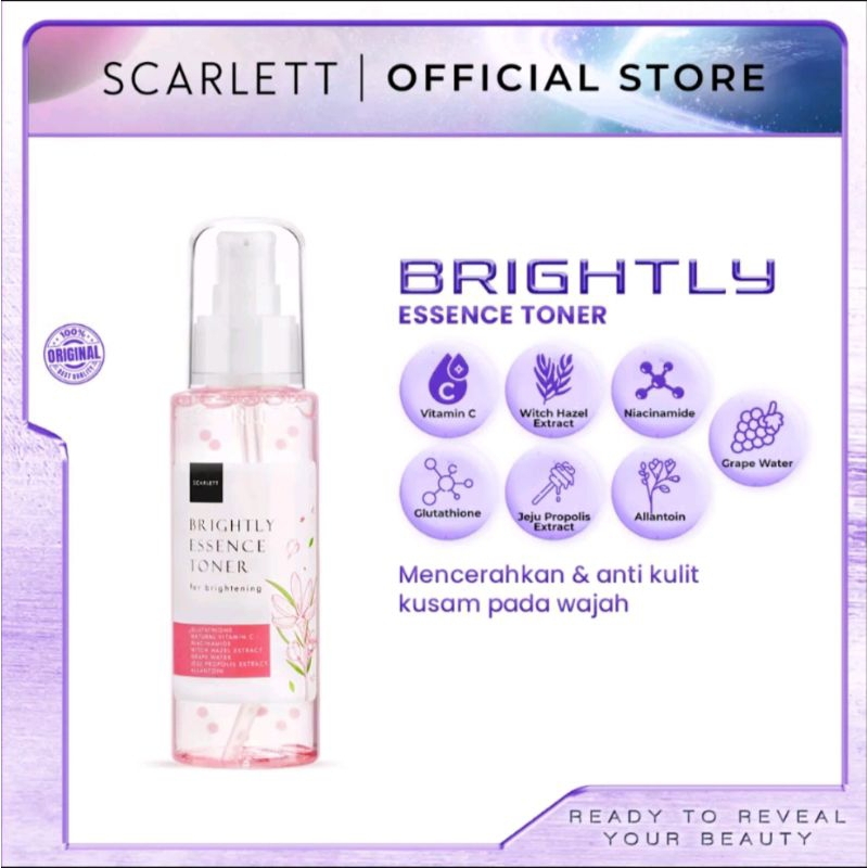 Jual Scarlett Whitening Brightly Essence Toner | Shopee Indonesia