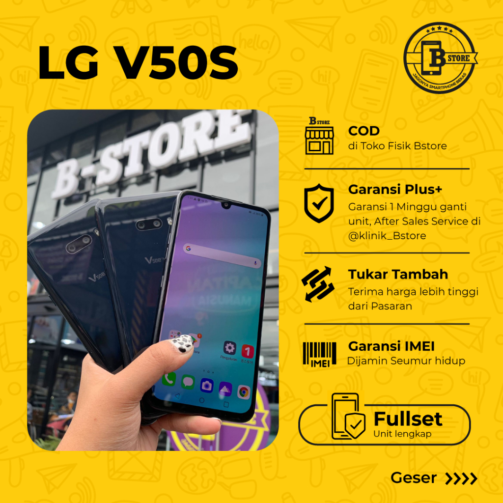 Jual LG V50S Thinq 5G - Batangan - RAM 8GB / 256GB - COD JAKARTA | Shopee Indonesia