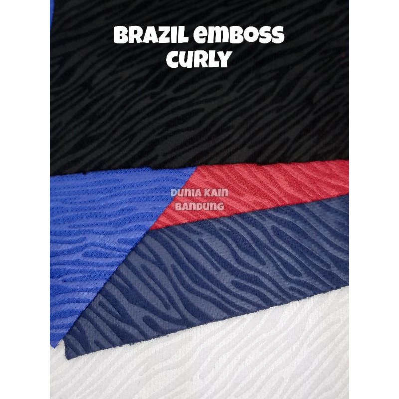 Jual Bahan Kain Drifit Brazil Embos Curly Dryfit | Shopee Indonesia