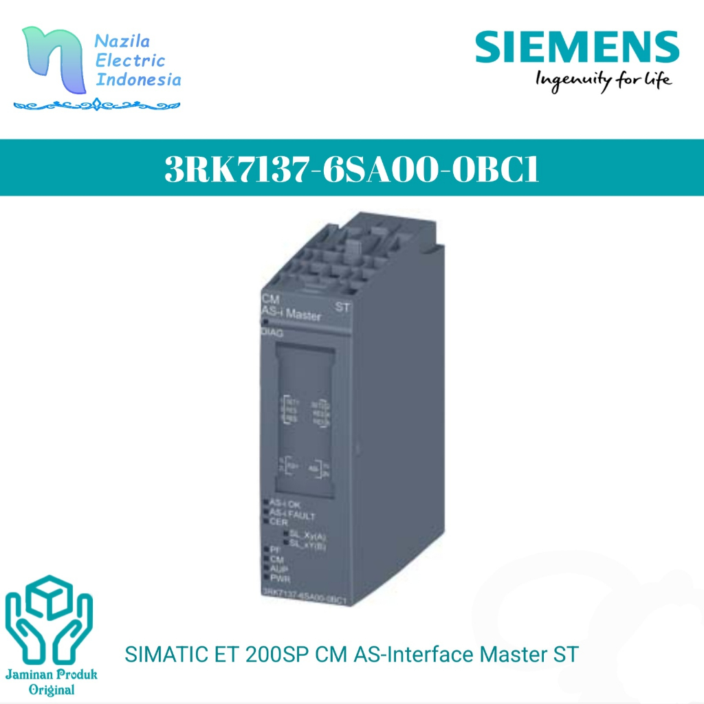 Jual Siemens 3RK7 137 / 3RK7137-6SA00-0BC1 ET 200SP CM AS-ST Original ...
