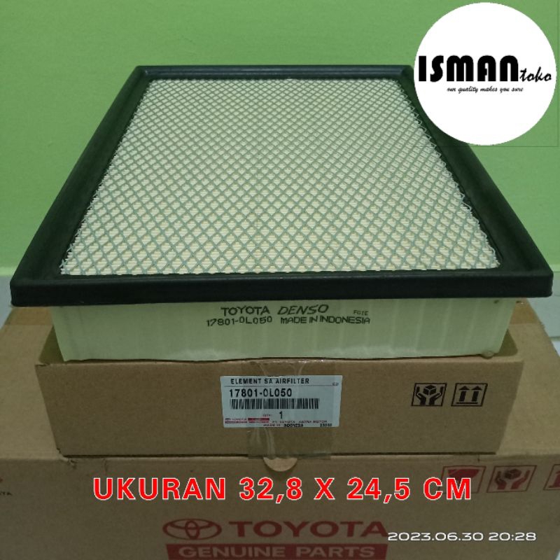 Jual Filter udara innova reborn fortuner vrz original toyota 17801 ...