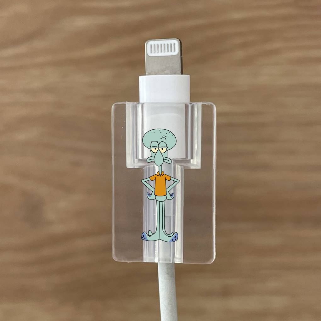 Jual [ TOMCASES ] LINK 3 Pelindung Ujung Kabel Charger SPongebob Cuter ...