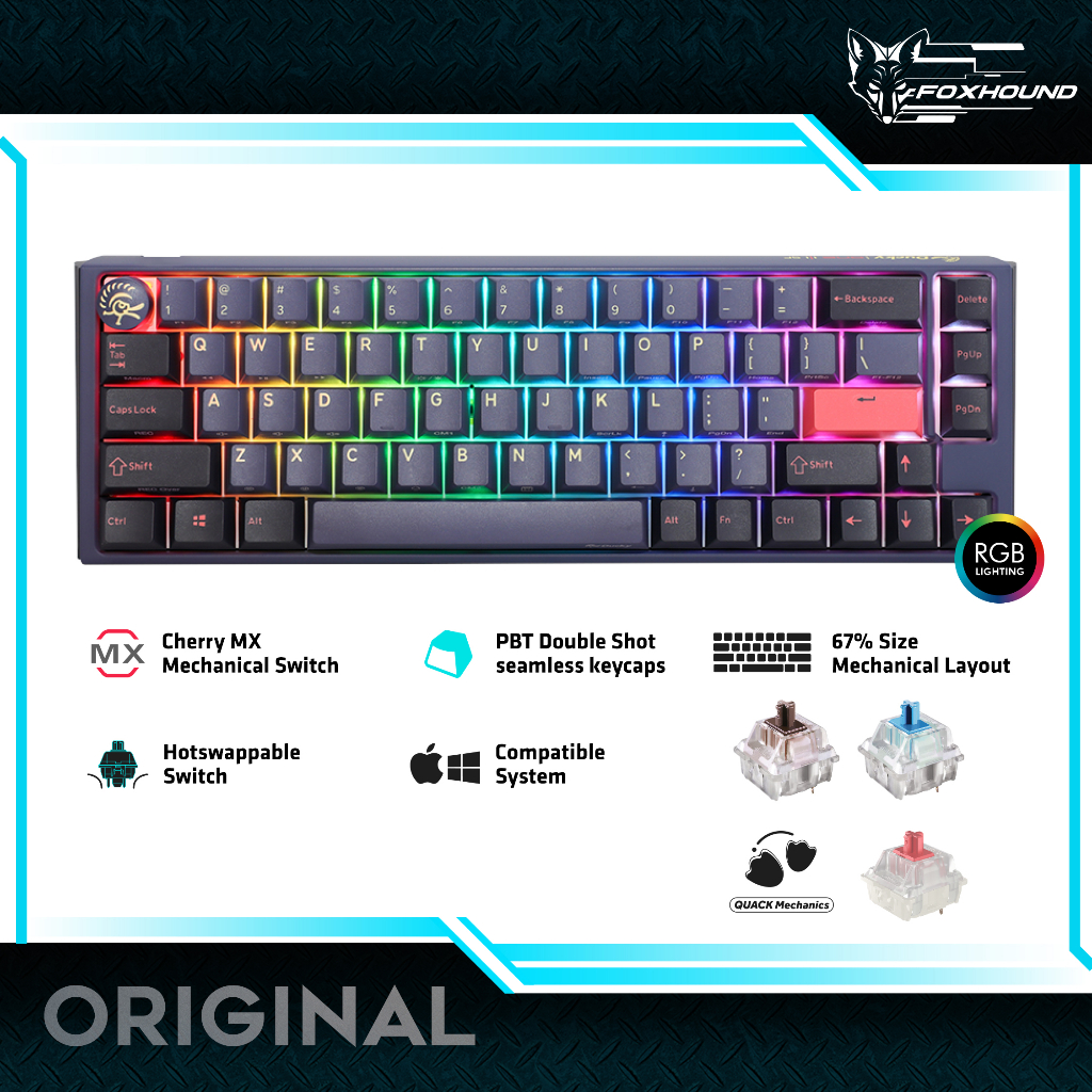 Jual DUCKY ONE 3 COSMIC BLUE SF SIZE DOUBLE SHOT PBT QUACK MECHANICAL ...