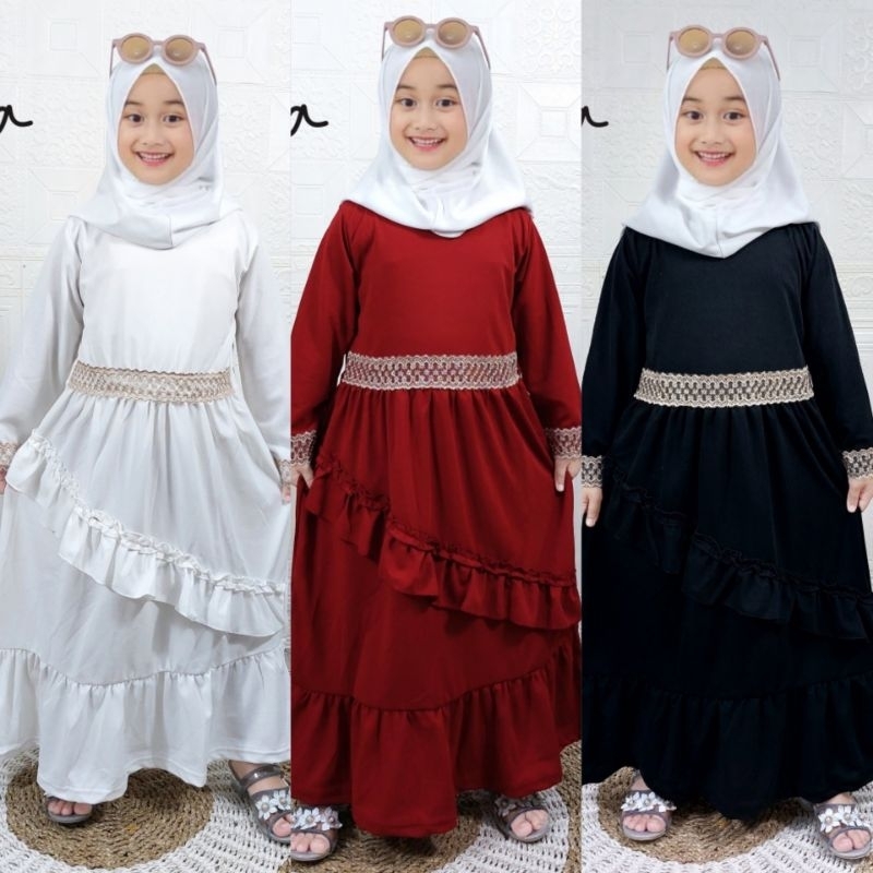 Jual Gamis anak 3-15 tahun gamis anak remaja baju ngaji busana muslim ...