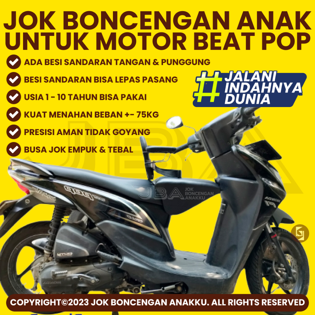 Jual Jok Motor Anak Boncengan Depan Honda Beat Pop Kursi Dudukan ...