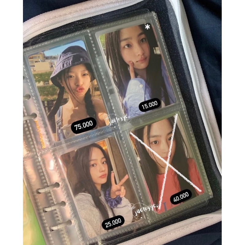 Jual [READ DESC]pc photocard official newjeans minji hanni bluebook bucket nootnoot weverse ver ...