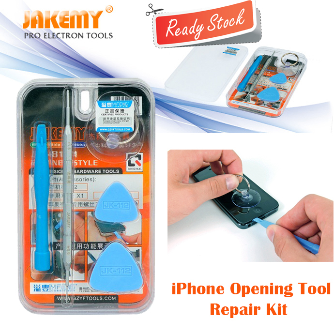 Jual Jakemy 5 in 1 iPhone Opening Tool Kit Repair JM-8114 Alat Reparasi ...