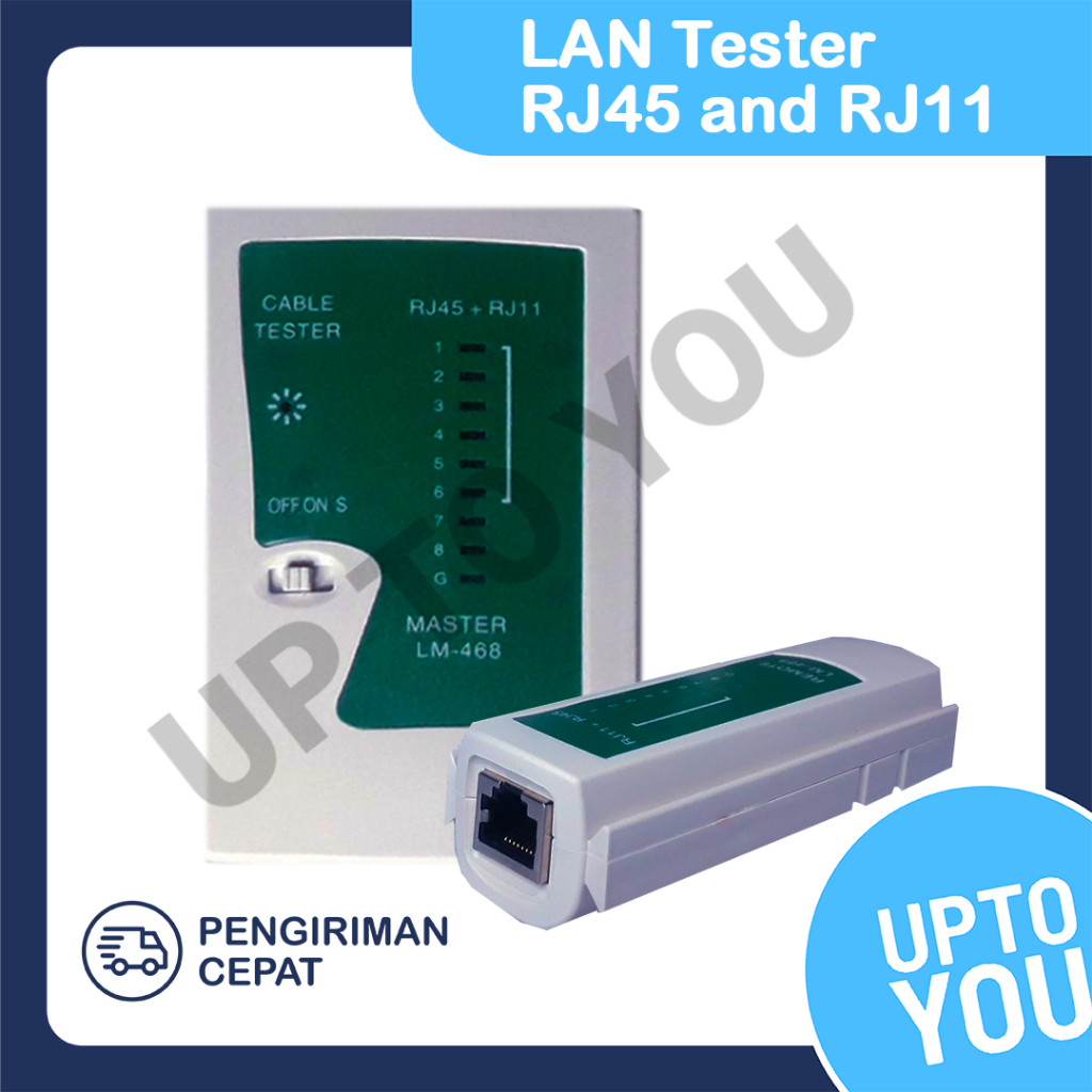 Jual LAN Tester UTP RJ45 & RJ11 DENGAN BATERAI | Shopee Indonesia