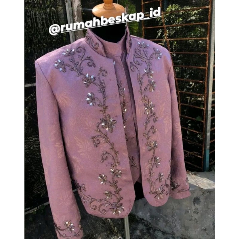 Jual Beskap pengantin jawa / beskap pengantin model solo bahan jaguard ...