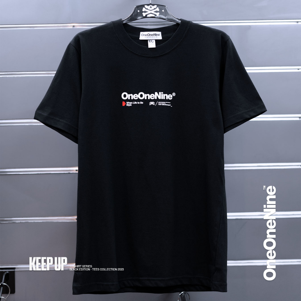 Jual KSR ONEONENINE - T-SHIRT KEEP UP BLACK SERIES | Shopee Indonesia