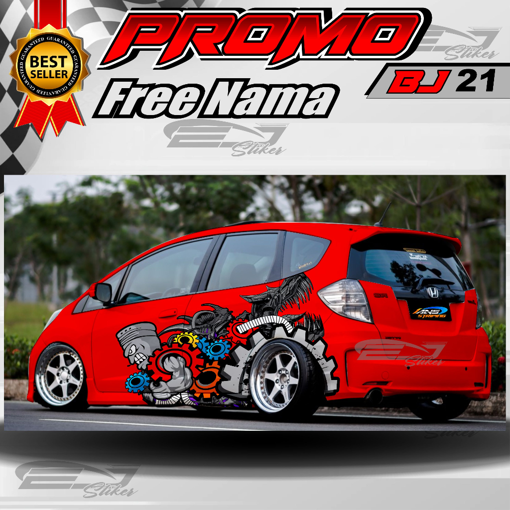 Jual VARIASI MOBIL JAZZ, BRIO, SIGRA, YARIS, SWIFT-DECAL STICKER MOBIL ...