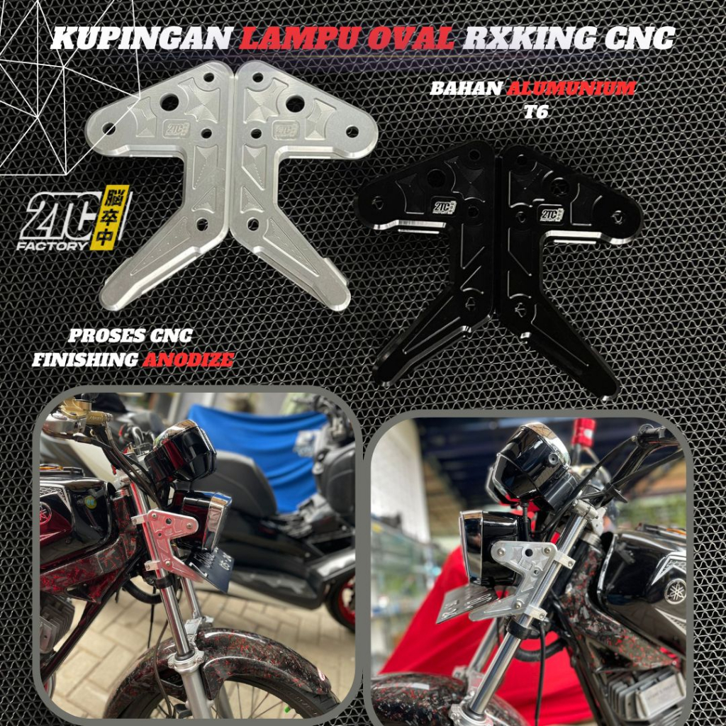 Jual KUPINGAN LAMPU OVAL CNC V2 RX KING KUPINGAN LAMPU RX KING KUPING ...