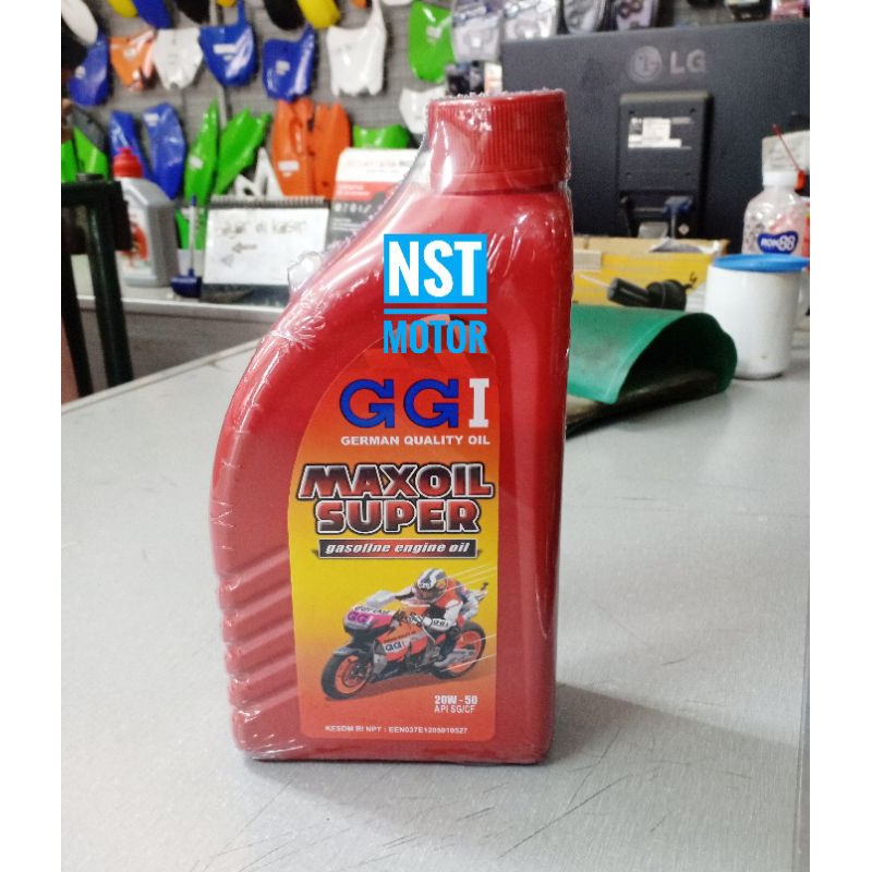 Jual Oli GGI Maxoil Super 4T 20W 50 800 ML Wangi Original | Shopee ...