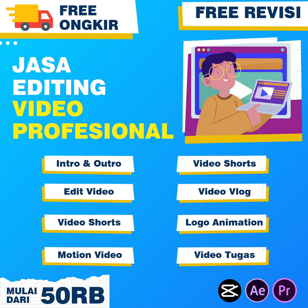 Jual Jasa Editing Video Intro Outro , Motion, Shorts, Dokumentasi, Cinematic, Vlog, Animation ...