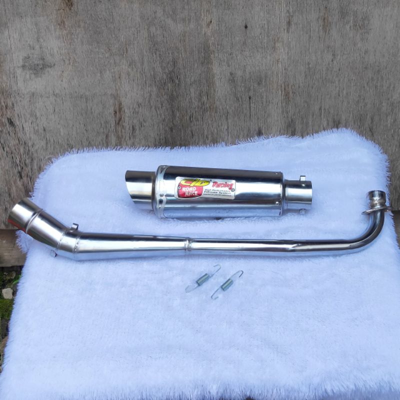 Jual Knalpot Racing CLD Lancip 1set pemakai Jupiter z, shogun, smash ...