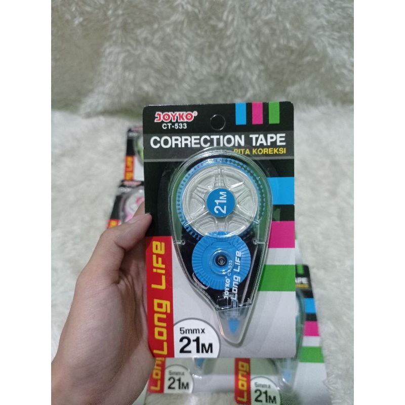 Jual Correction Tape Joyko CT-533 / Tip ex Kertas Roll Besar Long Life 21m x 5mm | Shopee Indonesia