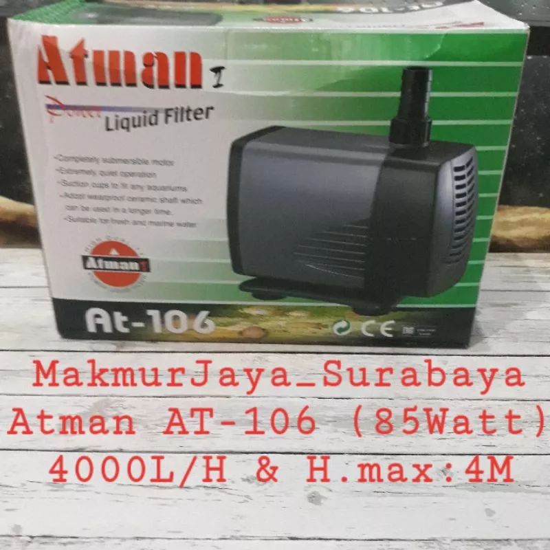 Jual ATMAN AT106 Pompa Celup Kolam/Aquarium Submersible Water Pump ...