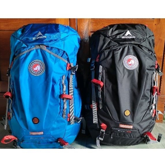 Jual Carrier Eiger Rhinos 45L BLUE | Shopee Indonesia