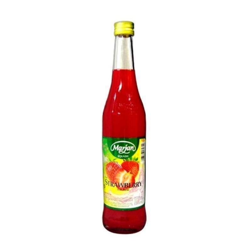 Jual Sirup Marjan Squash Strawberry 450ml | Shopee Indonesia