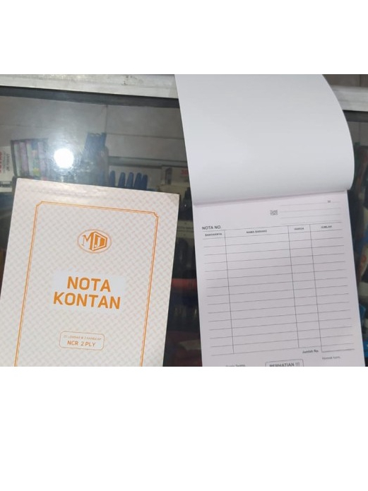 Jual Nota Besar Rangkap 2 Ply NCR 25 Set - Nota 1/2 Folio (1 buku ...