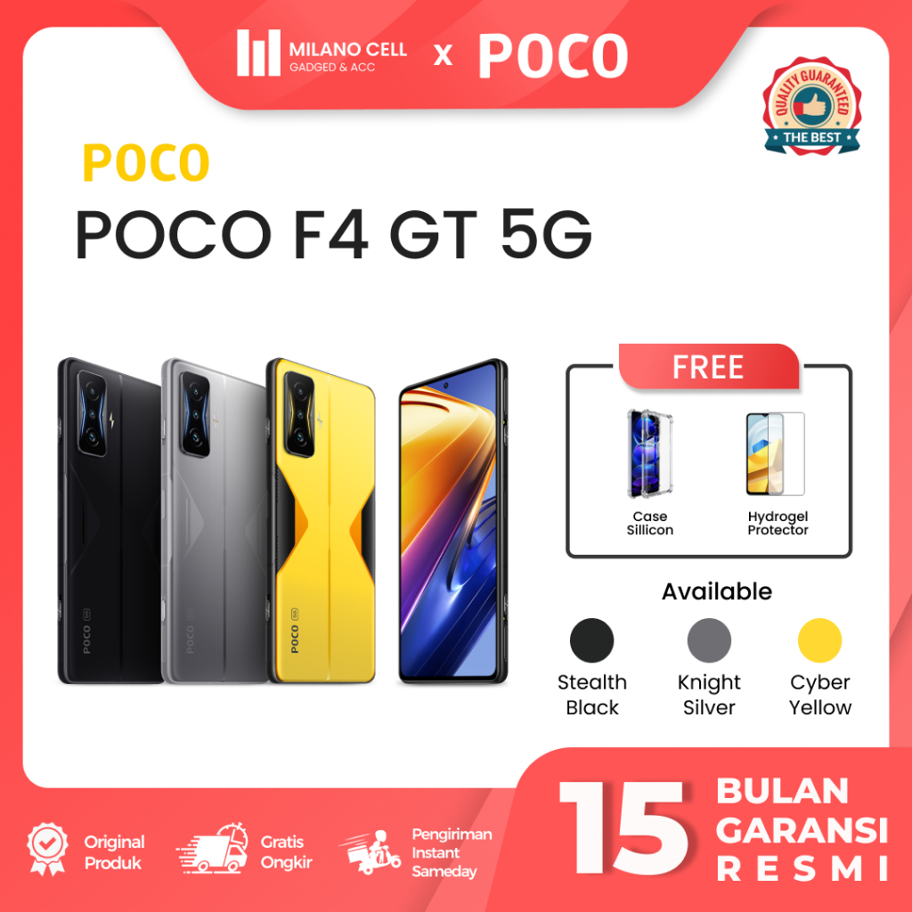 Jual Xiaomi POCO F4 GT 5G 12/256GB ~ 8/256GB Garansi Resmi TAM | Shopee Indonesia