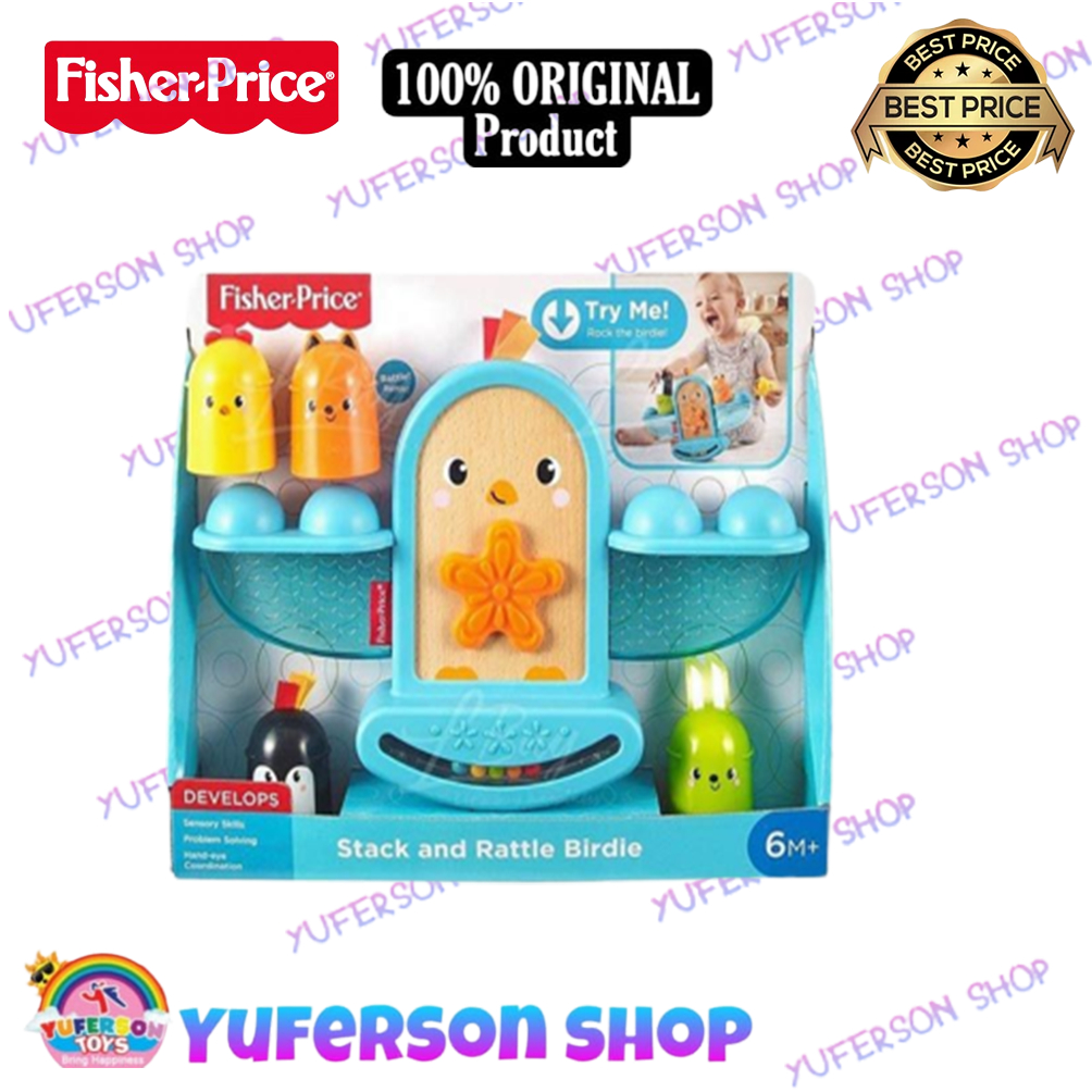 Jual Fisher Price Balance Stacker And Rattle Birdie | Shopee Indonesia