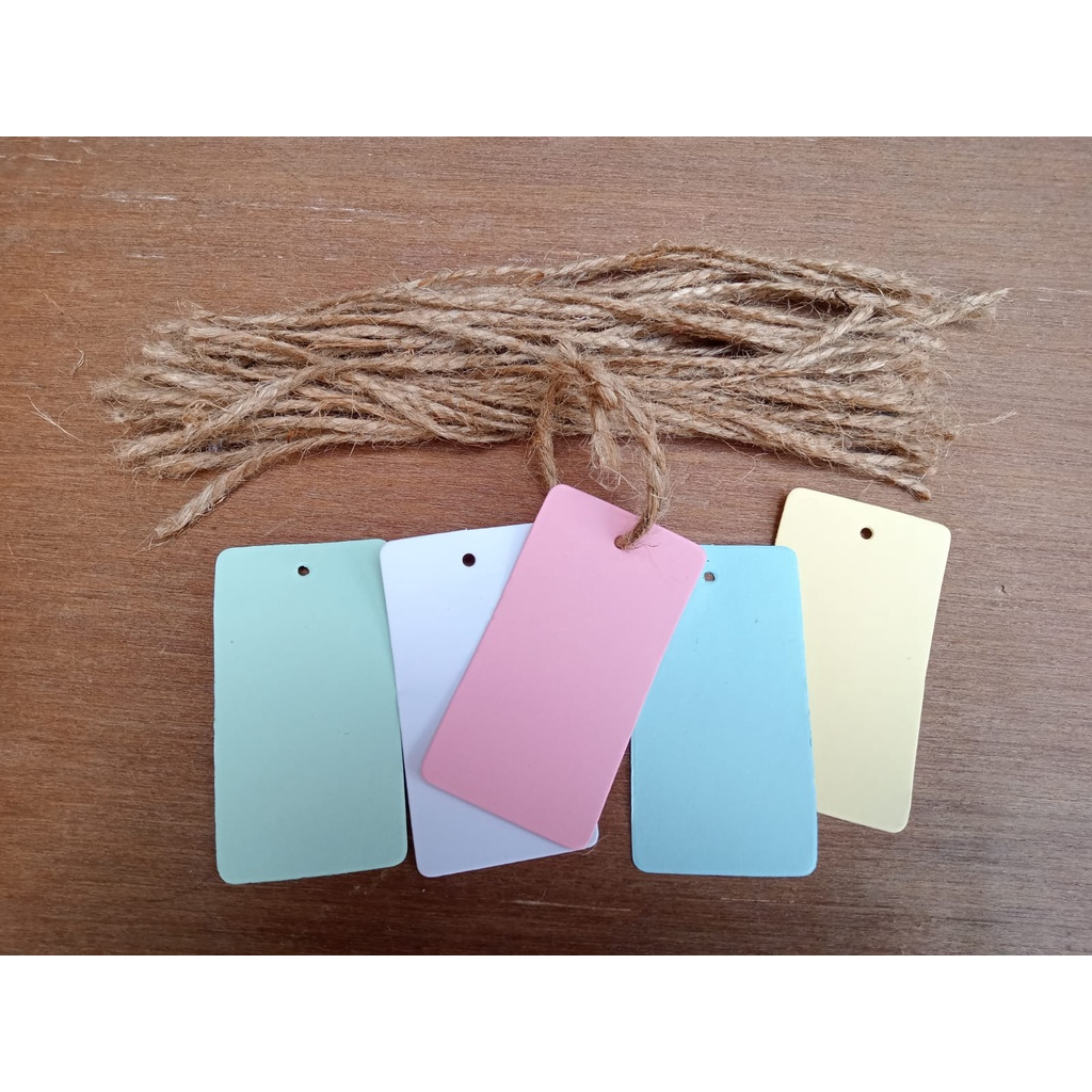Jual HANG TAG/Hangtag baju/kemasan/tag/label/warna/ card/kartu ucapan ...