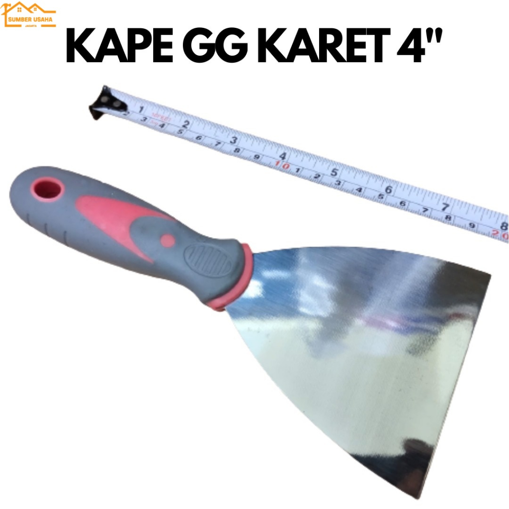 Jual Kape 4 inch Skop Semen Skrap Gypsum Pisau Sendok Ukir Cat MURAH ...
