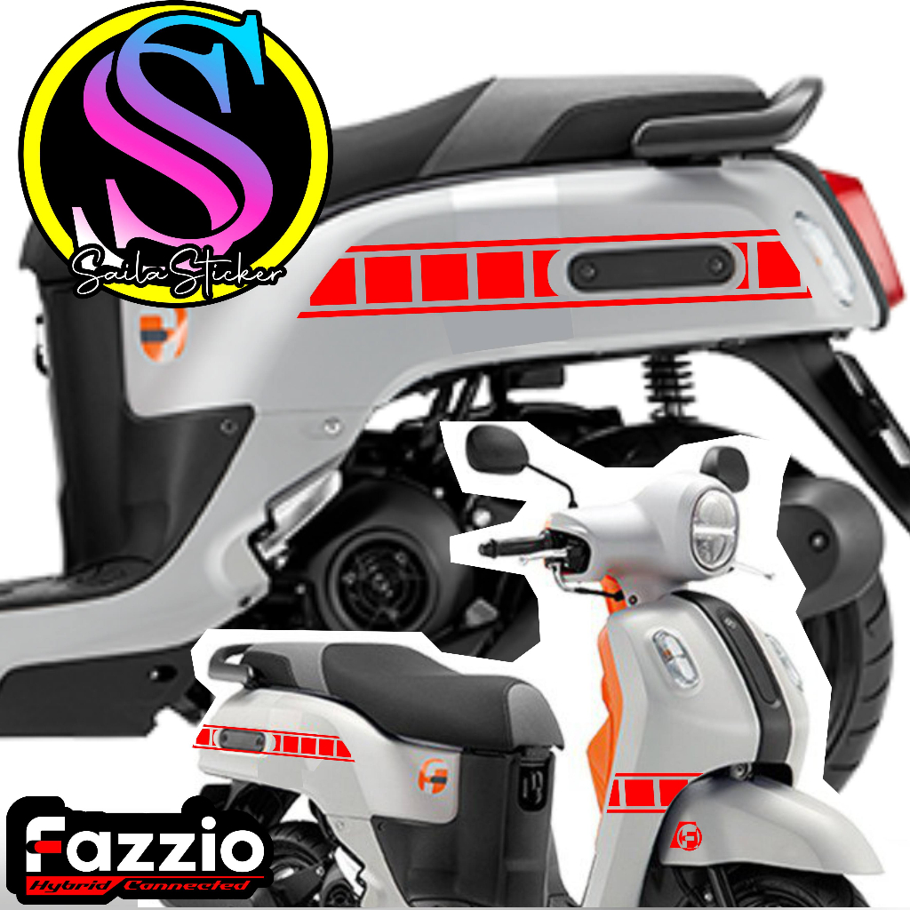 Jual 166/STICKER CUTTING/STICKER MOTOR/STICKER FAZZIO/STICKER LOGO ...