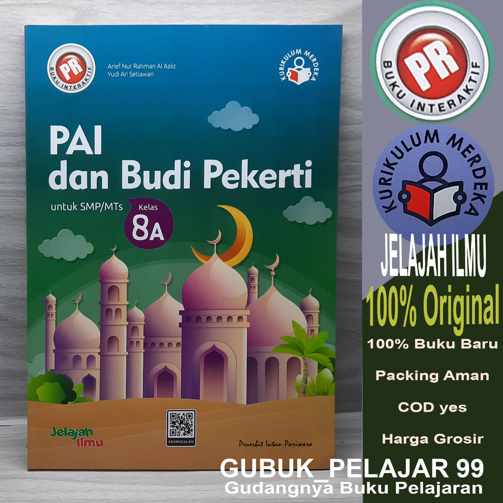 Jual Buku Interaktif PR PAI dan Budi Pekerti 8A Kelas 8 Semester 1 SMP/MTs Kurikulum Merdeka ...