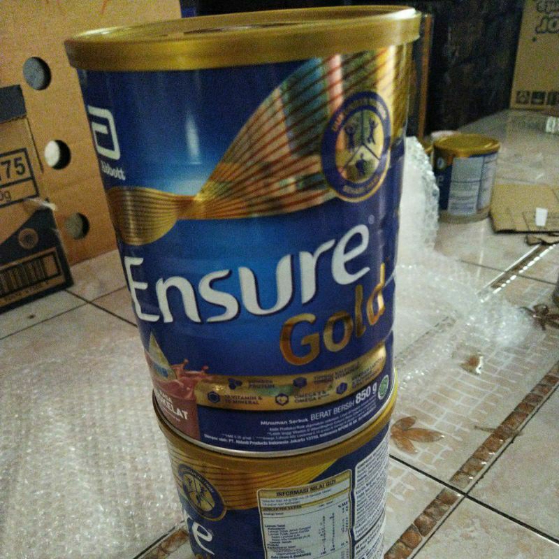 Jual Ensure Gold Vanila Gandum & Coklat 850gr | Shopee Indonesia