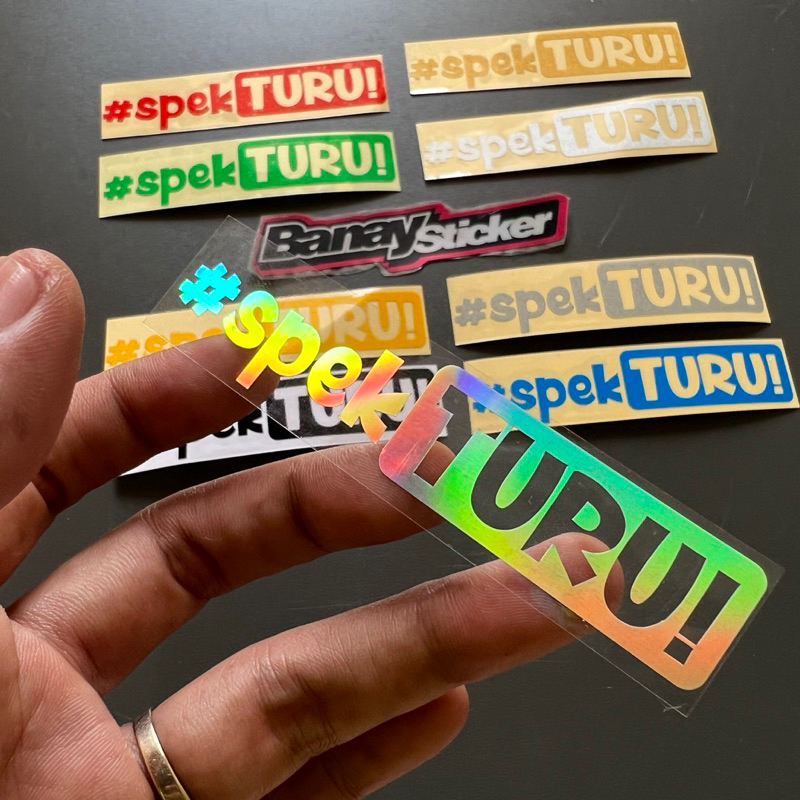 Jual Stiker Sticker SPEK TURU cutting | Shopee Indonesia