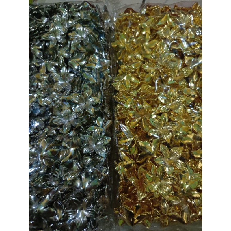 Jual mote kelopak melati bintang METALIK (40 PCS) | Shopee Indonesia