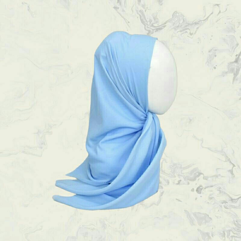 Jual NONA HIJAB VOAL PARIS PREMIUM POLOS SEGIEMPAT BASIC VOAL LASERCUT WARNA BIRU MUDA NAVY BABY ...