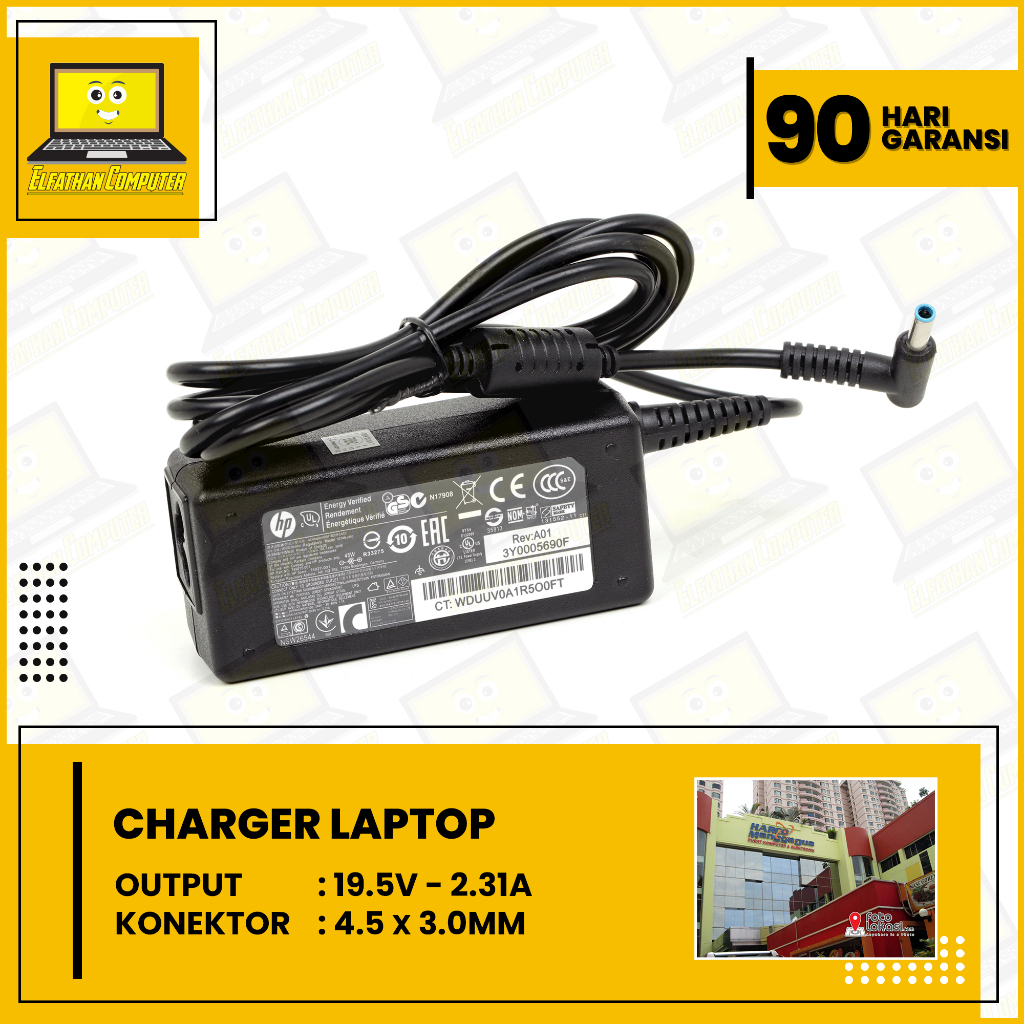 Jual Charger Carger Laptop HP X360 15-P231AX 14-AM505TU 14-AC181TU ...