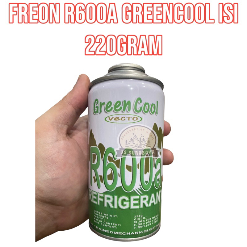 Jual Freon R600A Green Cool Kulkas Perlengkapan Ac R600 A | Shopee ...