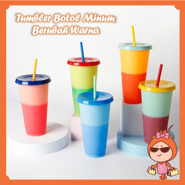 Jual Reseller Welcome - Bo5861 Tumbler Botol Minum Berubah Warna Free ...