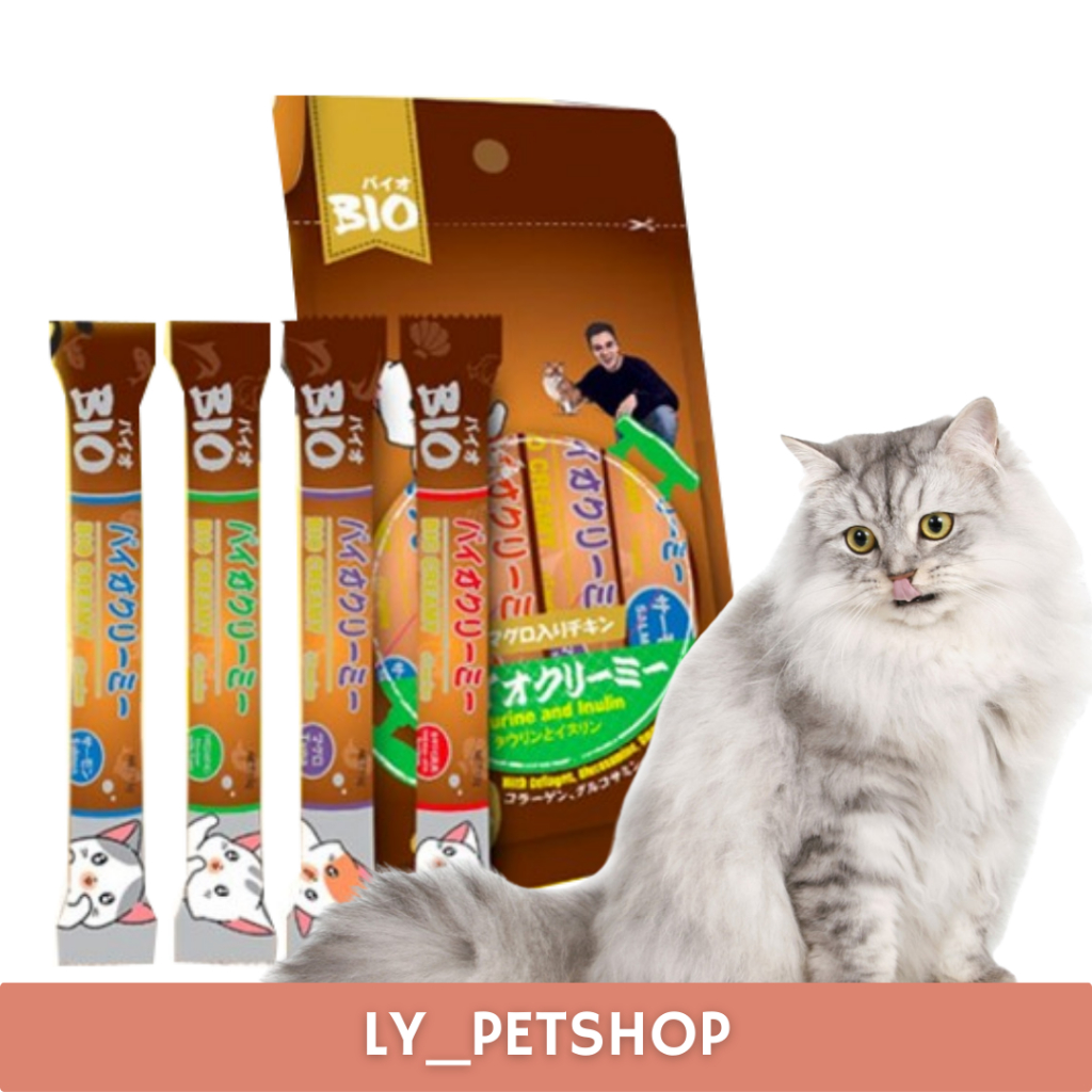 Jual BIO CREAMY TREATS murah Baim Wong isi 4pcs setara Meo Creamy ...