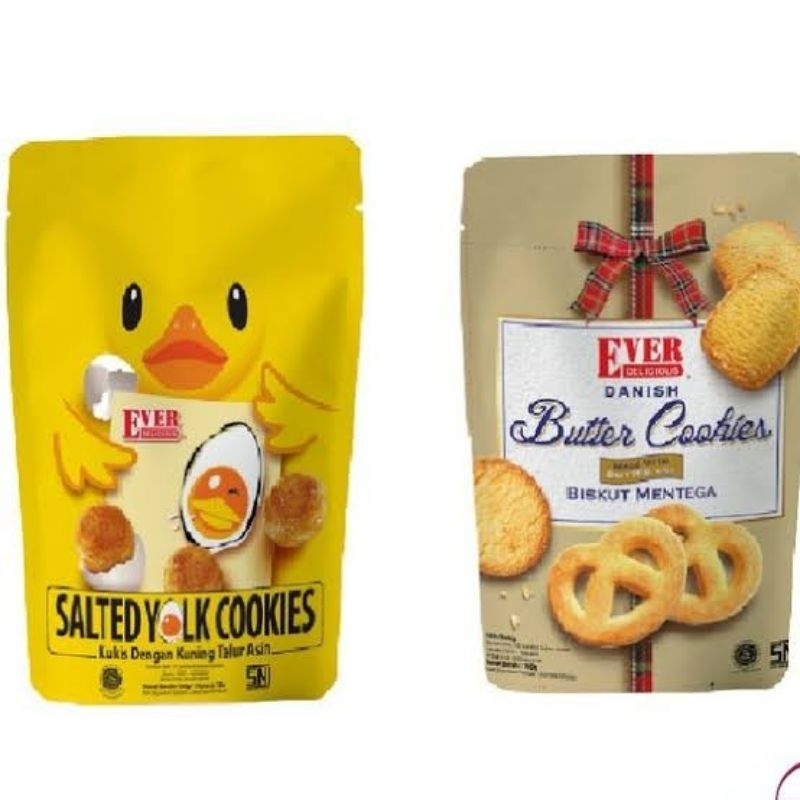 Jual Ever Delicious Salted Yolk / Danish Butter Cookies 150g | Shopee ...