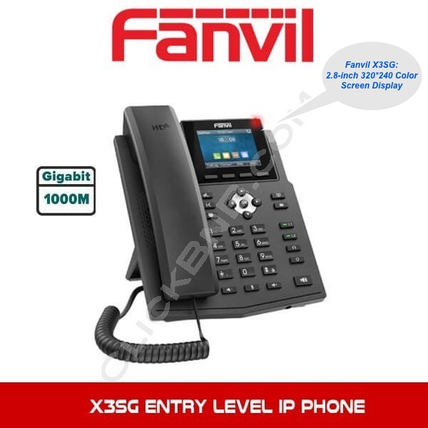 Jual Fanvil X3SG IP Phone with 4 SIP Lines and 2 Line Keys (Gigabit ...