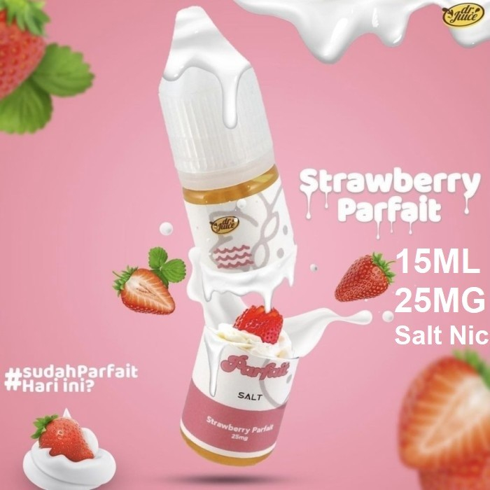 Jual LIQUIDS SALTNIC PARFAIT STRAWBERRY 15ML BY DR JUICE | Shopee Indonesia