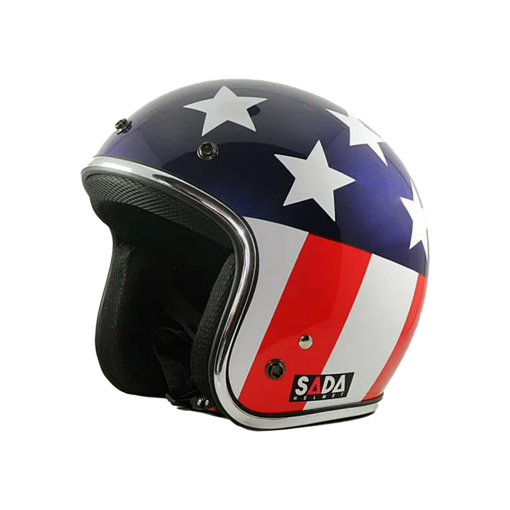 Jual American Flag Retro Motorbike Helmet - Easy Rider | Shopee Indonesia