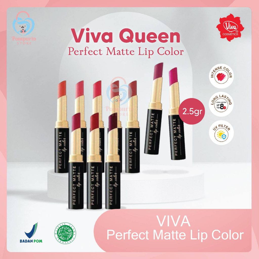 Jual Viva Queen Perfect Matte Lip Color 2.5gr - Lip Color Lip Stick ...