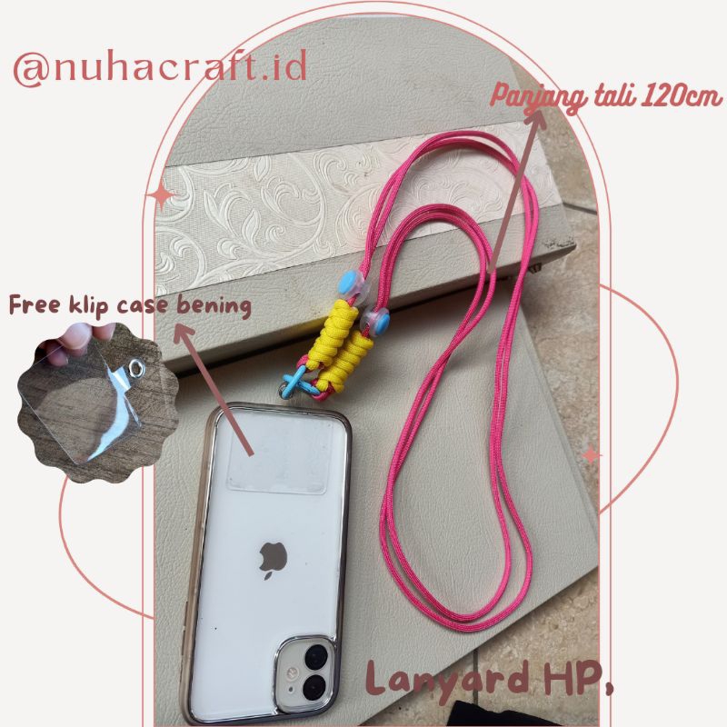 Jual Universal Crossbody Phone Lanyard / Phone Strap Lanyard / Tali ...